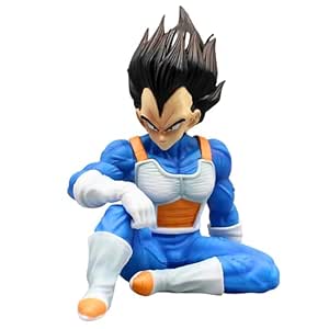 Buy RareGets 15cm DBZ Super Vegeta Action Figure, Sitting Pose, Premium ...