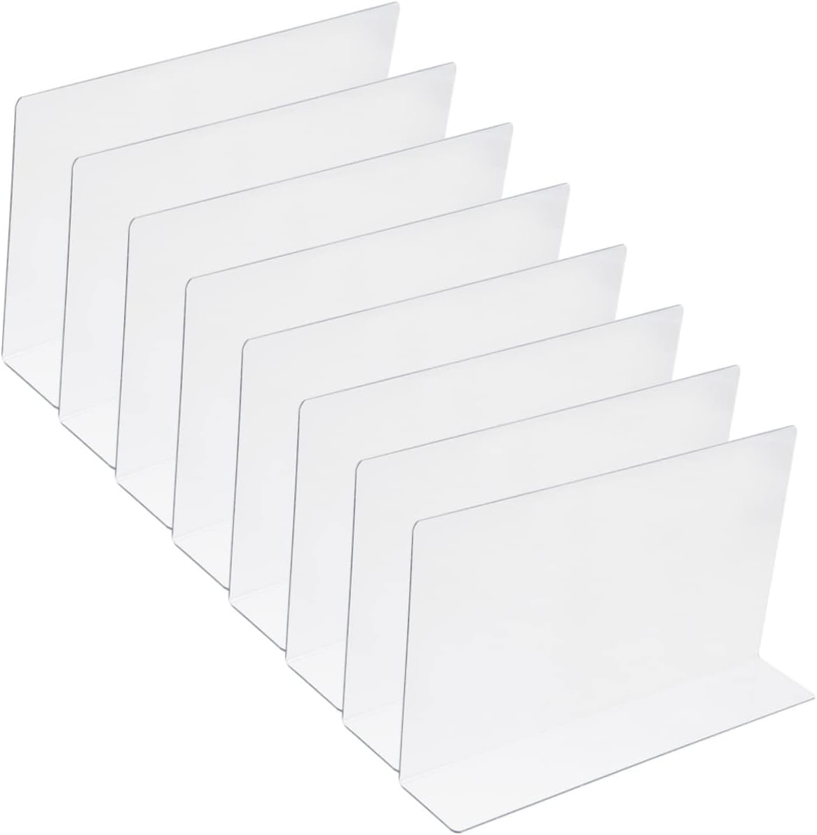 Amazon.com: 8Pcs Clear Plastic Shelf Dividers for Closet Organization ...