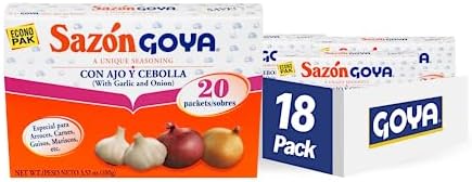 Amazon.com : Goya Foods Sazón Seasoning with Garlic and Onion, 3.52 ...