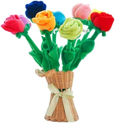 Amazon.com: Hangnuo 8PCS Artificial Plush Flower Bendable Curtain ...