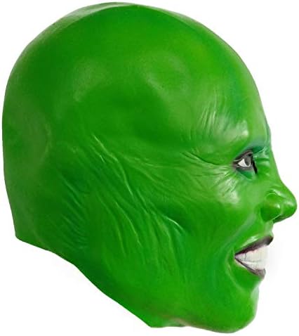 Amazon.com: The Mask Jim Carrey Latex Masks for Cosplay Party Green ...
