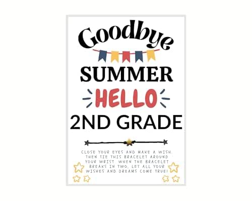 Amazon.com: Goodbye SUMMER Hello (Choose Grade/School Level) Wish ...