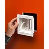 Arlington TVBU505-1 Recessed TV Box Wall Plate Kit Paintable 2-Gang ...