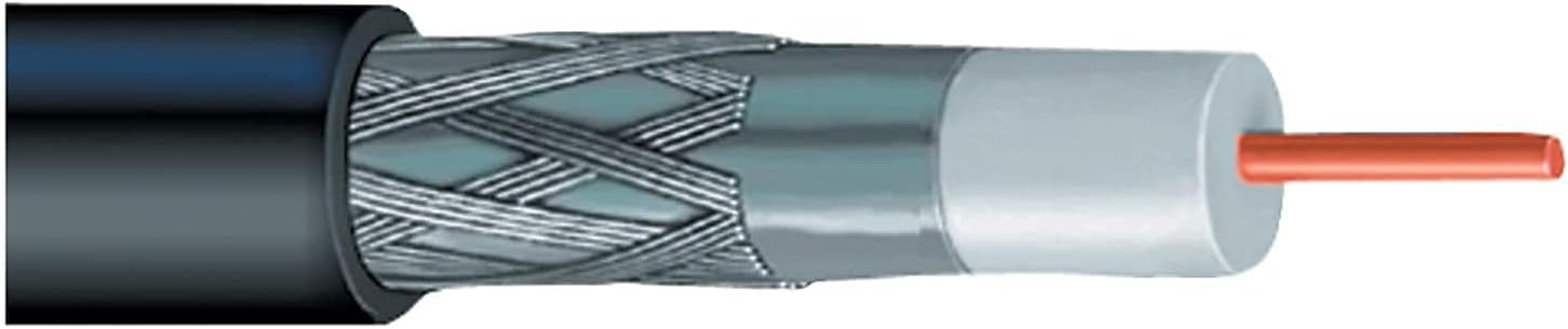 Amazon.com: VEXTRA V621BB RG6 Solid Copper Coaxial Cable (Black ...