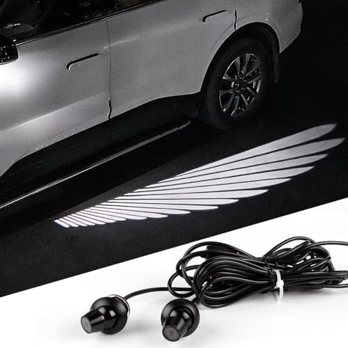 AutoBizarre Car ORVM Side Rear View Mirror Angel Wing Projector Light ...