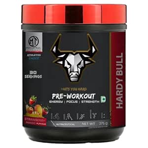 Muscle Trail Hardy Bull Pre-Workout Supplement Powder | 375g, 30 ...