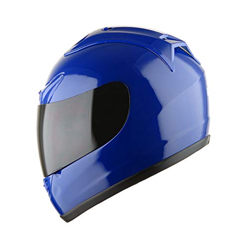 Snapklik.com : New Motorcycle Bike Full Face Helmet JH901 Glossy Blue ...