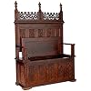 Amazon.com - Design Toscano York Monastery Solid Hardwood Gothic Bench ...