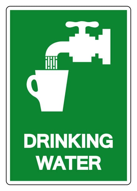 Drinking Water Signage Sticker, PVC Waterproof Sticker : Amazon.in ...