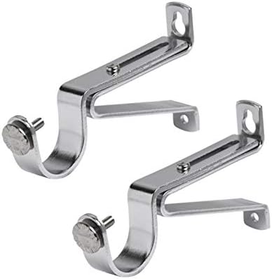 ABC Decor Curtain Pole Bracket, 28mm, 2 Piece Extendable Support Arm ...