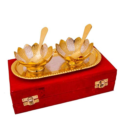 Ratna Creations Bowl Set with Spoon & Tray : Amazon.in: Home & Kitchen