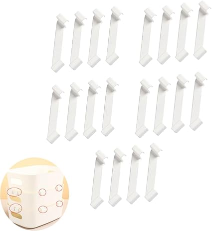 Amazon.com: NentMent 20 Pack Storage Bins Stackable Clip Stacking ...