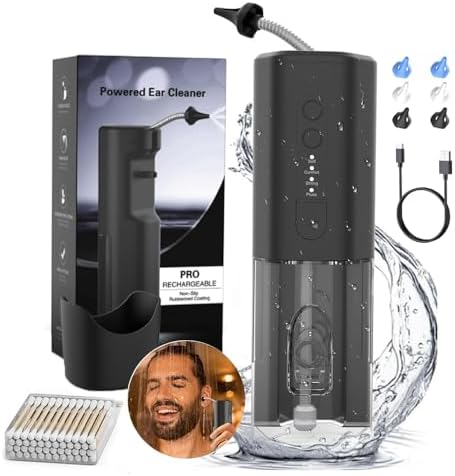 Amazon.com: KAUGIC Water Powered Ear Cleaner, Electric Ear Wax Removal ...