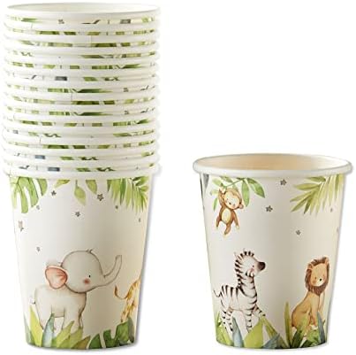 Amazon.com: Whaline 50Pcs Woodland Disposable Cups 9oz Cute Forest ...