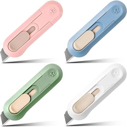 4 Pcs Box Cutter, Box Cutter Retractable, Retractable Box Opener ...