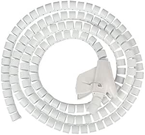 Cable Tidy,Cable Tidy Sleeve 5 Meter PE Spiral Tube Hide Wire Organizer ...