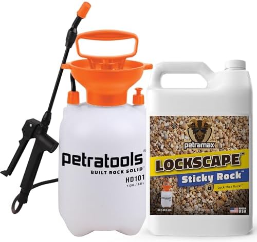 Amazon.com : PetraTools Landscaping Bundle: LockScape Sticky Rock Glue ...