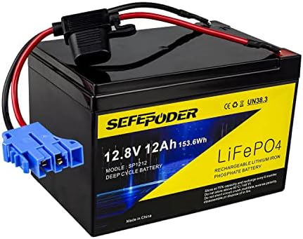 Amazon.com: SEFEPODER Replacement Battery Compatible with Peg Perego 12 ...