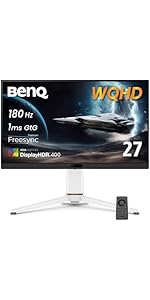 Amazon.co.jp: ベンキュージャパン BenQ MOBIUZ EX271Q (27インチ/WQHD/180Hz/1ms/HDR 400/PixSoulエンジン搭載/ESS DAC搭載 ...