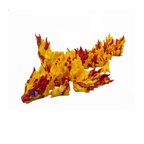 Amazon.com: Phoenix Fire Pyro Dragon Articulating Fidget Toy 3D Printed ...