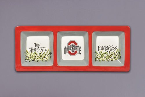 Ohio State Buckeyes : 3 Section Serveware Tray (Ohio State Buckeyes ...