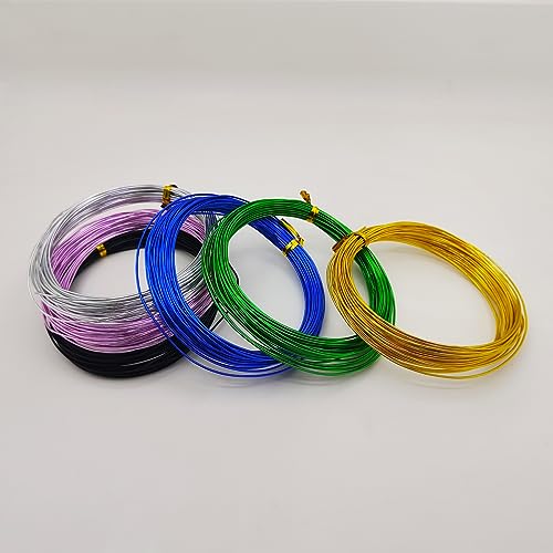 6 Rolls Aluminium Wire,Bendy Craft Wire,Flexible Modelling Wire for ...