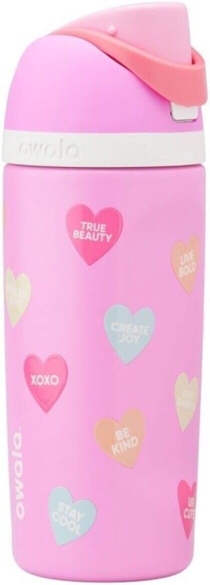 Amazon.com: Owala 16oz Kids' Valentine's Day Sweetie Stainless Steel ...