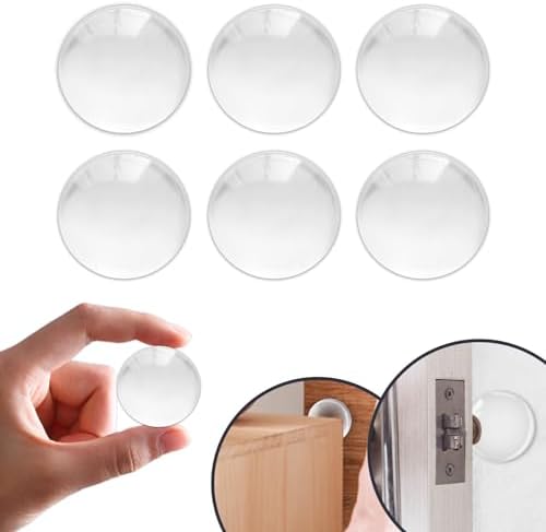 Birllaid Door Stopper Wall Transparent Rubber Buffer Wall Protection ...