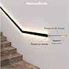 SYLVAPURE Staircase Handrail Kit - Motion Sensor LED Lighted Staircase ...