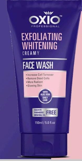 OXIO PROFESSIONAL EXFOLIATING WHITENING FACE WASH FOR WOMEN AND MEN ...
