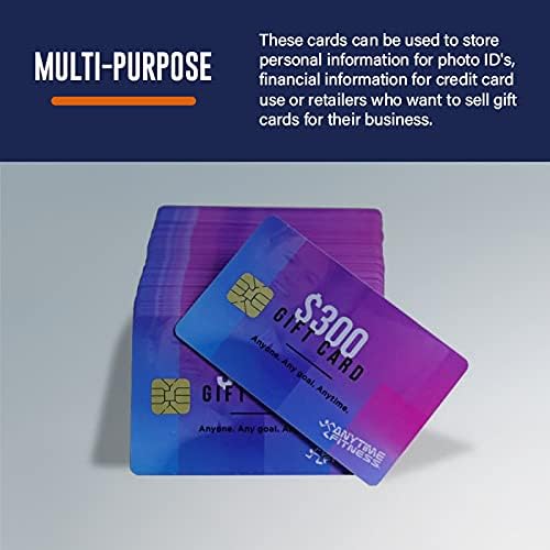 SLE4442 - Paquete de 100 tarjetas con chip de PVC de banda magnética Hi ...