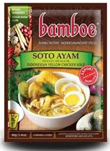 Amazon.com : Bamboe Bumbu Soto Ayam - 1.4 oz (40g) - (Pack of 24 ...