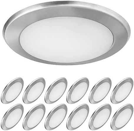 OSTWIN (12 Pack 6 Inch LED Disk Light, Dimmable Recessed Lighting ...