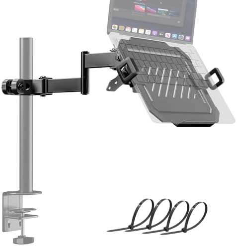 Amazon.com: PUTORSEN Laptop Pole Mount Tray,Universal Full Motion ...