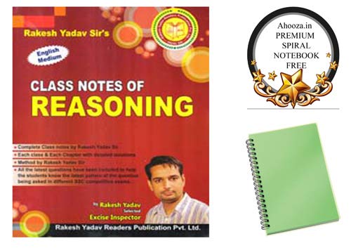 Class Notes Of Reasoning English Medium Book By Rakesh Yadav With ...