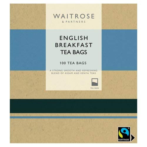 Amazon.com : Waitrose English Breakfast 100 Tea Bags 250g : Grocery ...
