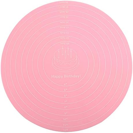 Amazon.com: Baking Mat Round Silicone Pastry Mat, Nonslip Sheet Mat ...