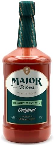 Amazon.com : Major Peters' Premium, Full Body Bloody Mary Mix, Only Add ...