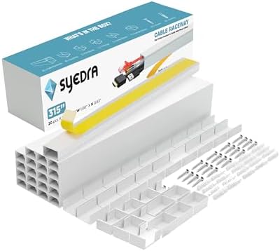 Amazon.com: 315''Cable Hider, Wire Cover, Cables Raceway for Cord Hide ...