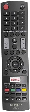 Amazon.com: GJ221-C Replaced Remote fit for SHARP LCD TV LC32LE653U LC-32LE653U LC40LE653U LC ...