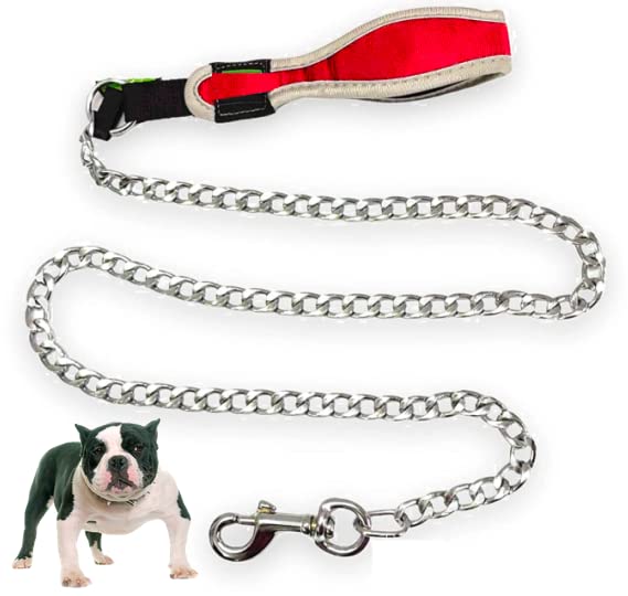 Pet Me Premium Extra Heavy Duty Dog Chain Leash,Perfect Metal Dog ...