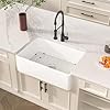 White Farmhouse Sink - Geworzi 30'' x 20'' Apron Front Kitchen Sink ...
