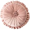 Amazon.com: YIGIRL Round Velvet Throw Pillow Blush Pink,Round Pillow 14 ...