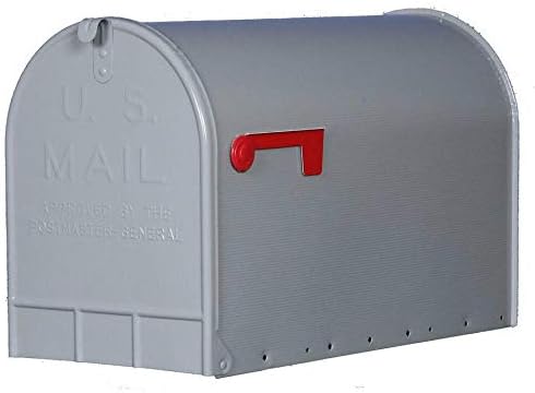 Amazon.com: Oldzon Jumbo Post Mount Rural Mailbox Galvanized Steel ...