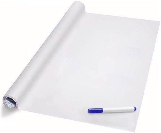 Amazon.com : Self Adhesive White Board Paper, Easy Peel and Stick Dry ...