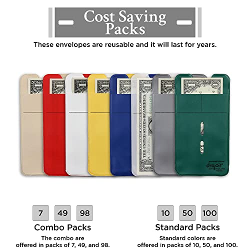 Snapklik.com : UBICON 50 White Reuseable Dropit Safe Envelope For ...