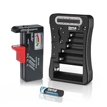 Dlyfull B2-Black Battery Tester and B1L Small Battery Tester, 1X AAA ...