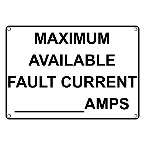 Amazon.com: Weatherproof Plastic Maximum Available Fault Current_Amps ...