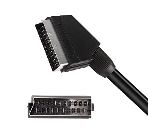 YAODHAOD SCART Cable Galvanized 1.5m 21-pole, multiple shielded ...