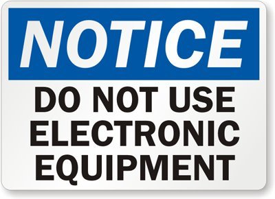 Notice: Do Not Use Electronic Equipment, Diamond Grade Reflective ...